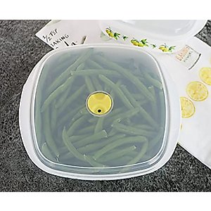 Reston Lloyd Cookware & Storage, Adjustable Vent on Lids Microwavable Cookware/Storage Set, Multiple Sizes, Fresh Lemons