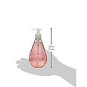 Method Gel Hand Soap, Pink Grapefruit, Biodegradable Formula, 12 Fl Oz (Pack of 6)