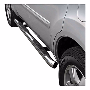 ARIES 206008-2 3-Inch Round Polished Stainless Steel Nerf Bars, No-Drill, Select Honda Pilot