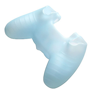 OSTENT Protective Silicone Gel Soft Case Cover Pouch Sleeve for Sony PlayStation 4 PS4 Controller Color Light Blue