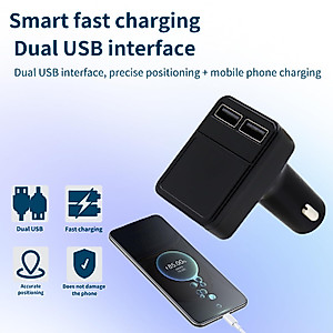 Icamdoor GPS Tracker for Vehicles –Mini GPS Driving Alert Car Charger with Geofence – Route History Car GPS Tracker Simple Plu In for Vehicles, Assets,Fleet, Older Persons