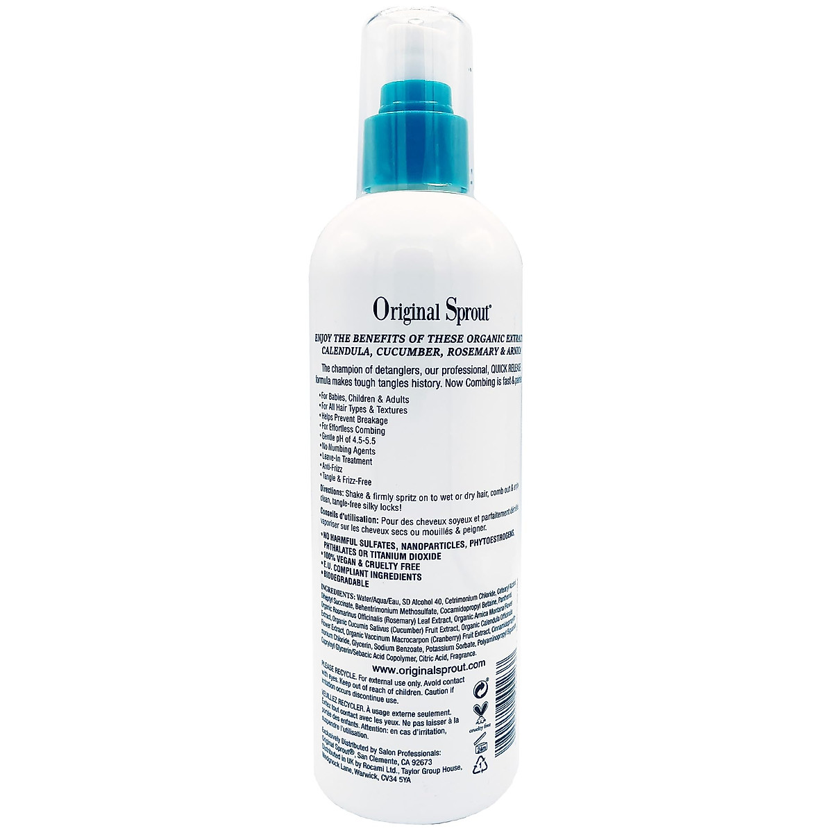 Original Sprout Miracle Detangler, Leave-In Conditioner Treatment for All Hair Types, 12 oz. Bottle