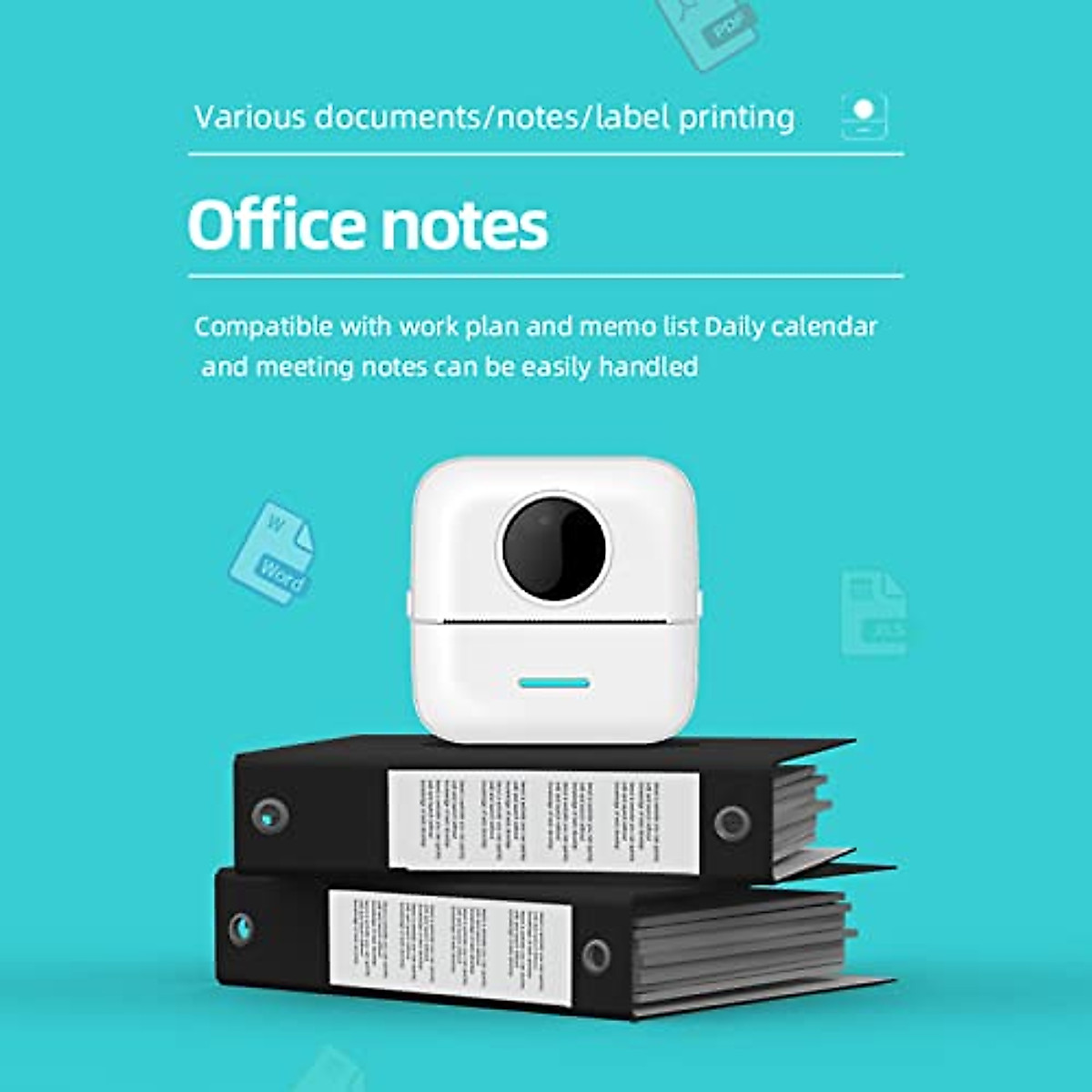 Mini Printe-R,Wireless Bluetooth Pocket Thermal Printe-R,Sticker Printe-R,Portable Notes Picture Printe-R Receipt Paper Print