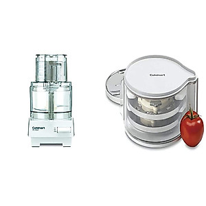 7 Cup Food Processor by Cuisinart, 600-Watt Motor, White, DLC-10SYP1 & DLC-DH Disc Holder, White