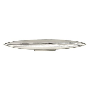 Deco 79 Aluminum Tray, 34" x 5" x 3", Silver