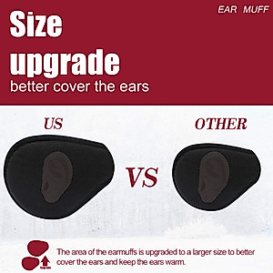 Metog Unisex-Adult's Winter Foldable Polar Fleece Earmuffs