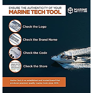 Marine Tech Tools Yamaha Fuel Water Separator Wrench — Safely Remove Fuel Water Separator Filter — Fits on Yamaha 4 Strokes 150 to 350 HP (Serial Number 0406 to Current)