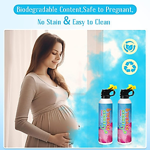 Merear Large Gender Reveal Fire Extinguisher 2 Packs, Gender Reveal Ideas, Baby Boy Reveal Party Ideas 100% Biodegragable for Gender Reveal Decorations (Blue)