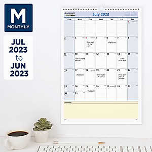 AT-A-GLANCE 2023-2024 Academic Wall Calendar, Monthly, 12" x 17", Medium, Ruled Daily Blocks, QuickNotes (PM5328)