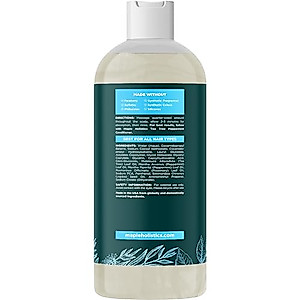 Rosemary Tea Tree Mint Shampoo - Clarifying Shampoo for Build Up and Flakes with Peppermint Oil and Tea Tree Essential Oil for Dry Scalp Treatment - Deep Cleansing Peppermint Tea Tree Shampoo (8oz)