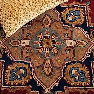SAFAVIEH Heritage Collection 3' x 5' Red HG625A Handmade Traditional Oriental Premium Wool Area Rug