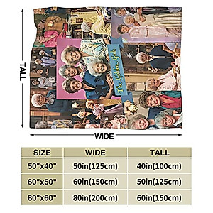 Robu Ultra-Soft Blanket Flannel Blanket Fleece Portable Throw Blanket for Living Room Couch Sofa Car 50''X40''