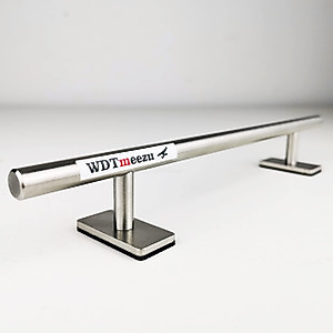 WDTMEEZU Fingerboard Round Rail Professional Prop for Finger Skateboard Made of Metal 10" Long