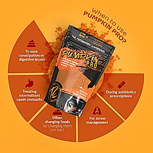 ROGUE PET SCIENCE Pumpkin Pro for Dogs - Tasty Powdered Digestive Support Food Topper w/Organic Pumpkin - Supports Prebiotic Fiber Source & Nutrition - Helps Loose Stool and Gut Inflammation(5.25 oz)