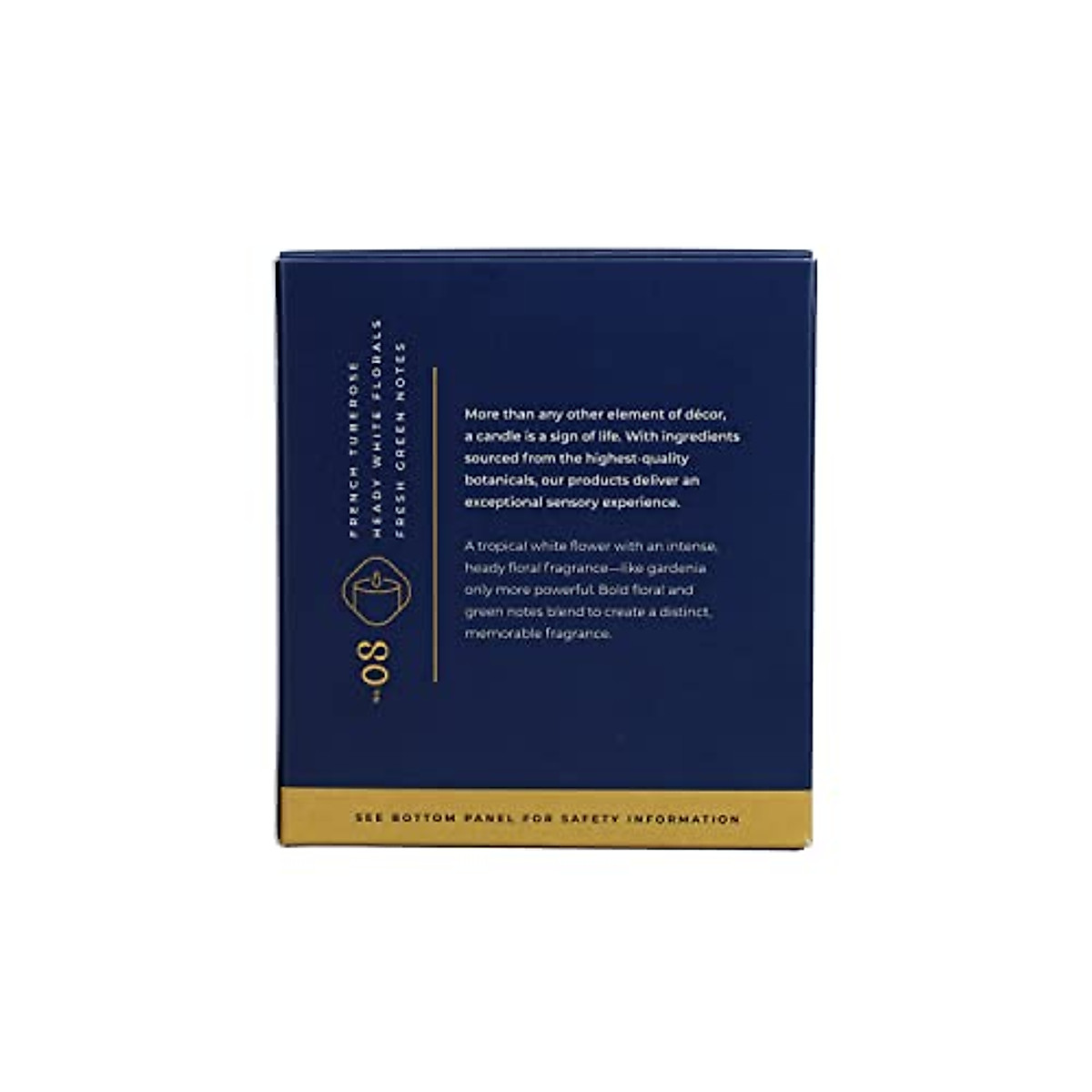 Trapp - No. 8 Fresh Cut Tuberose - 7 oz. Signature Candle - Aromatic Home Fragrance with Floral Scent of French Tuberose, Heady White Florals, & Fresh Green Notes Notes - Petrolatum Wax