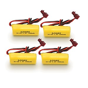 GLESOURCE (4 Pack ELB1P201NB Emergency Light Battery for Lithonia ELB1P201N2 ELB1P2901N ELB1P201N ANIC1493 Lithonia 1009S00-MZ ELB0320 Grainger 4WT20 OSA212 NIC1169 EBE-33 NiCad 1200mAh