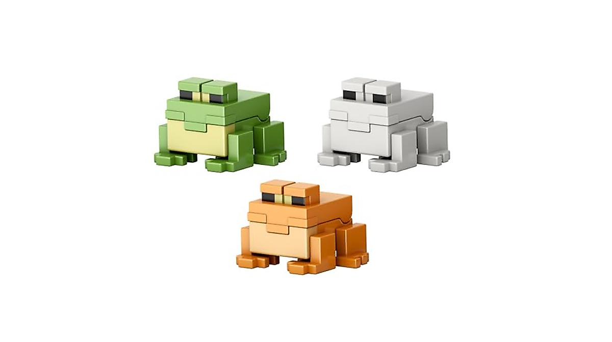 Minecraft Frogs Action Figure 3-Pack | Build End Portal