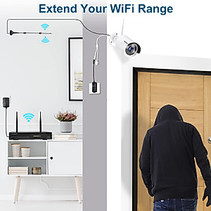 [Newest Strong Version]ISOTECT 11.6''Monitor, High-efficiency Video Coding Monitoring NVR Wireless Security Camera System,8CH Full HD 3MP CCTV Security System,6 IP66 Waterproof Cameras,2TB HDD