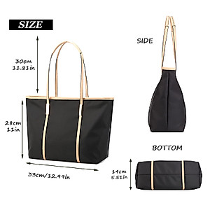 forestfish Nylon Tote Bag- Large Capacity Waterproof Shopper Handbag Shoulder Bag For Women(Pink)