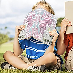 Flashideas Beautiful Flower Paperback Book Cover for Women Washable & Reusable Paperback Book Covers Fits Extra Large Hardcover Textbooks up to 9 x 11 Surprise Gifts