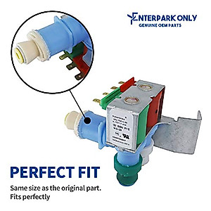 [FBA] NEW OEM Produced IMV708 W10408179 4389177 for Whirlpool Kitchenaid Kenmore Regrigerator Water Valve by Robertshaw Replacement Part