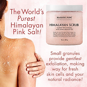 Majestic Pure Himalayan Salt Scrub and Matcha Scrub Bundle – Exfoliating Body Scrub Package