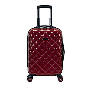 Rockland Quilt Hardside Expandable Spinner Wheel Luggage, Red, 3-Piece Set (20/24/28)