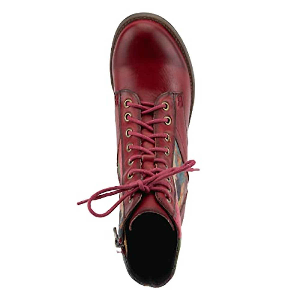 Spring Step Flexus Marty Boots for Women - Ladies Boots with Cozy Flannel Textile Lining - Women's Ankle Boots with Zipper Closure - Red EU 41 / US 9.5-10