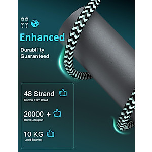 Eaedgrr 6/6/6ft 60W3A Fast Charger Cable,USB C to USB C Fast Charging Cable Compatible with MacBook Pro,iPhone15-Pro Max,iPad Mini6/Pro20/23,iPad Air4,GalaxyS21/S23 and More,Gold Plated