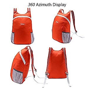 BONVEN Lightweight Backpack Foldable Backpack Ultra Lightweight Packable Rucksack Casual Small Daypack for Hiking Camping Travel Outdoor Sport