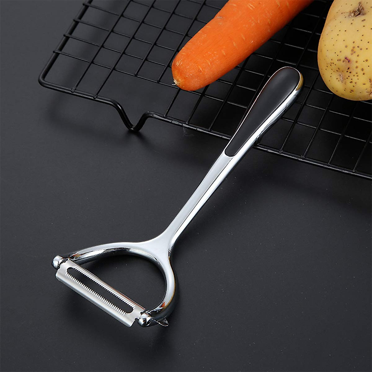 Peeler, Multi-functional Stainless Steel Peeler, Sharp and Durable Y-shaped Fruit Peeler, High-end Distinguished, Suitable for Peeling Potatoes, Carrots and All Types of Vegetables and Fruits