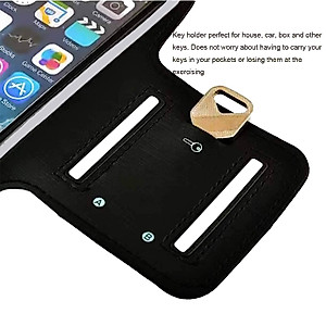 2 Pack Armband Sweatproof Running Armbag Gym Fitness Workout Cell Phone Case Key Holder Compatible with iPhone X Xs,8 7 6 6S,SE,5S,5C,5,4S,4,GalaxyS9,S8,S7,S6,Phone Diagonal 4.0"~5.2"-Silver+darkblue