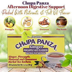 Tea CHUPA Panza, Tea Based ONGINGER Root, PINNEAPPLE, Flaxseed & Cinnamon (30 Tea Bags/0.10 oz Each) - SET OF 2
