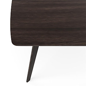 Flats & Castles Wesley Mid-Century Modern Square Dining Table 36" (Charcoal Walnut)