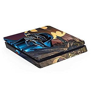 Skinit Decal Gaming Skin Compatible with PS4 Slim - Officially Licensed Warner Bros Batman in The Sky Design