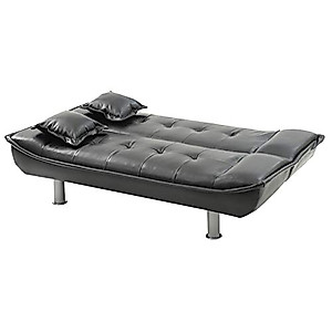 Glory Furniture Futon Sofa Bed, Black