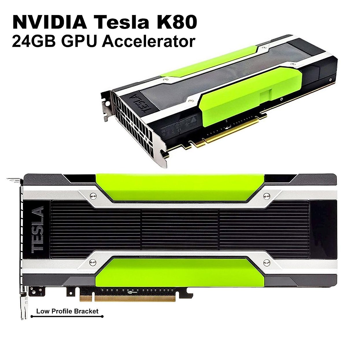 HHCJ6 Dell NVIDIA Tesla K80 24GB GDDR5 PCI-E 3.0 Server GPU Accelerator (Renewed)
