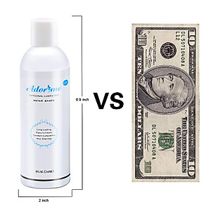 Water-Based Condom-Compatible Sex Lubricant, Adorime Long-Lasting Personal Anal Lube for Women Vagina Dryness Men Adult Toys 8 oz