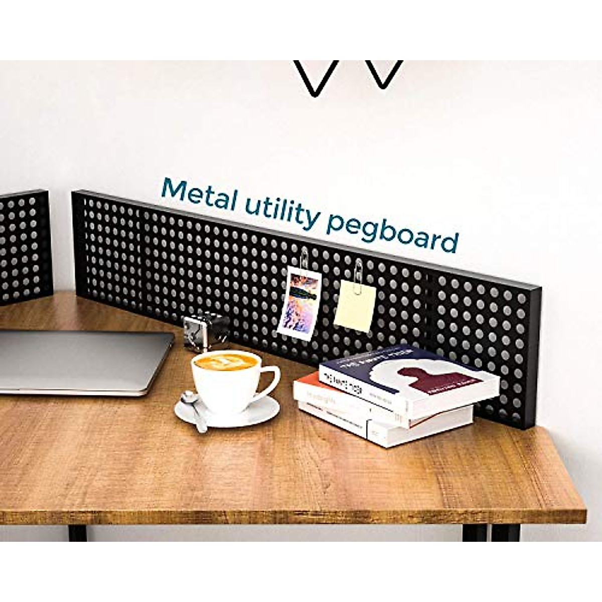 SAYGOER Computer Desk Industrial Corner Table for Small Spaces Home Office Workstation Study Writing Desk, Walnut Oak