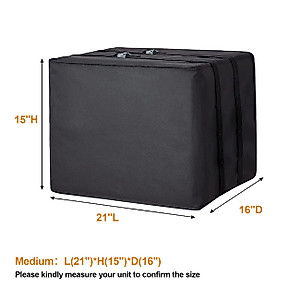 Window Air Conditioner Insulation Cover for Outside Unit, Outdoor Dust-Proof and Waterproof Window AC Cover, 3 Layers of Insulation, 21.1"L × 15"H × 16"D