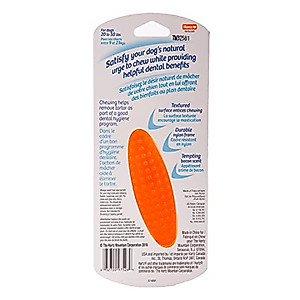 Hartz Chew 'n Clean Tuff Bone Bacon Scented Dental Dog Chew Toy - Medium