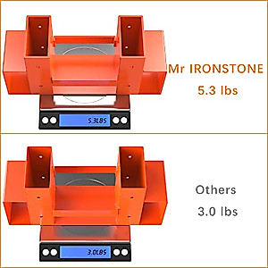 Mr IRONSTONE Firewood Log Storage Rack Bracket Kit, Adjustable Wood Rack Length Based on the Amount of Wood, for Outdoor Indoor Patio Deck Metal Log Holder Outdoor Tools with 34 Accessories Orange