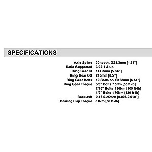 ARB RD116 Air Operated Locking Differential for Dana Spicer Model 44, 3.92 & Up, 30 Spline