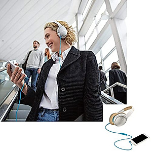 Xivip Replacement QuietComfort25 Cable Headphone Cord Compatible with Bose QC25 QC35 Headphones with in-line Mic &Volume Control (Blue)