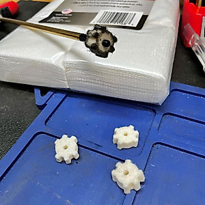 BIRCHWOOD CASEY Star Chamber Durable Versatile Gun Maintenance Scrubbing Cleaning Wool 6 Points Cleaning Pads - Pack of 100,Black