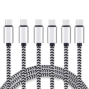 Ailun Glass Screen Protector Tempered Glass 3Pack for Galaxy A12 4G 5G/A12 Nacho/M12 [0.33mm] and USB C to USB C Cable 10ft 3Pack High Durability 60W 3A USB Type C Devices