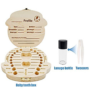 PAMBO Baby Tooth Fairy Box Keepsake For Lost Tooth Boys| Tooth Holder for Kids | Baby Shower & Birthday Gift
