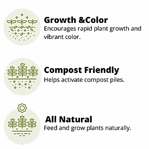 Earth Science – Natural Blood Meal Plant Food – Feed & Grow Plants Naturally – Activate Compost Piles – Vibrant Color –More Blooms and Bigger Harvests 3lb