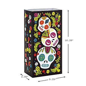 Hallmark Day of the Dead Party Favor and Wrapped Treat Bags (15 Ct.) for Halloween, Día de los Muertos, Class Parties, Care Packages and More