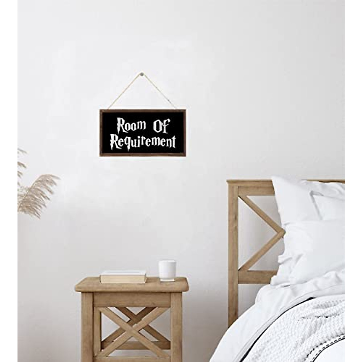 Room of Requirement Wizardry Hanging Plaque Magic Gift Bedroom Toilet Wood Sign (US-G005)